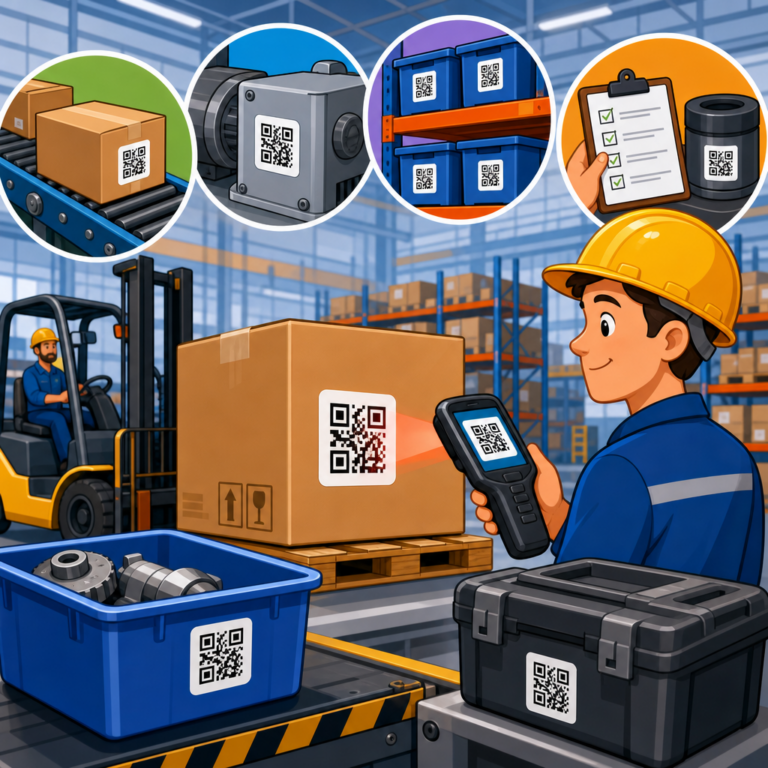 Industrial QR Code Labels: Use Cases and Benefits